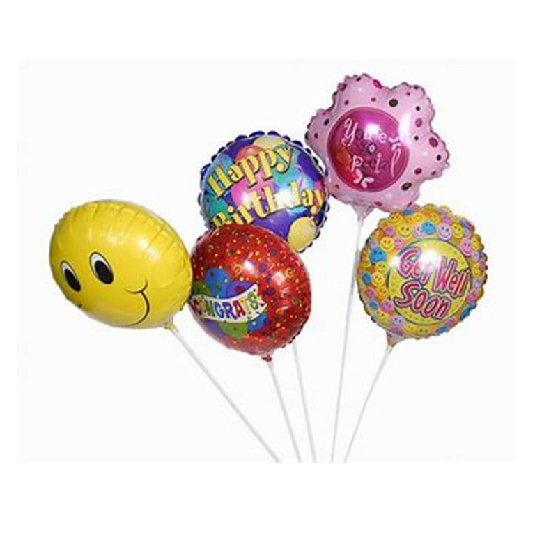 Inflated Balloon On a Stick 9’’ – Baskets & Blooms